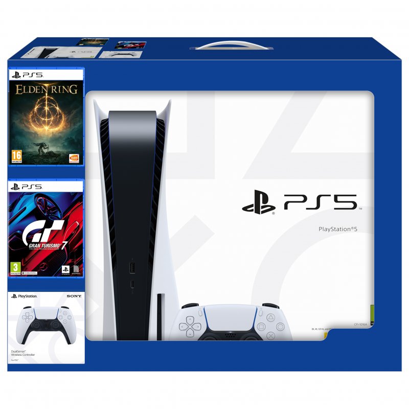 Sony PlayStation 5 2 DualSense Gran Turismo 7 Elden Ring 