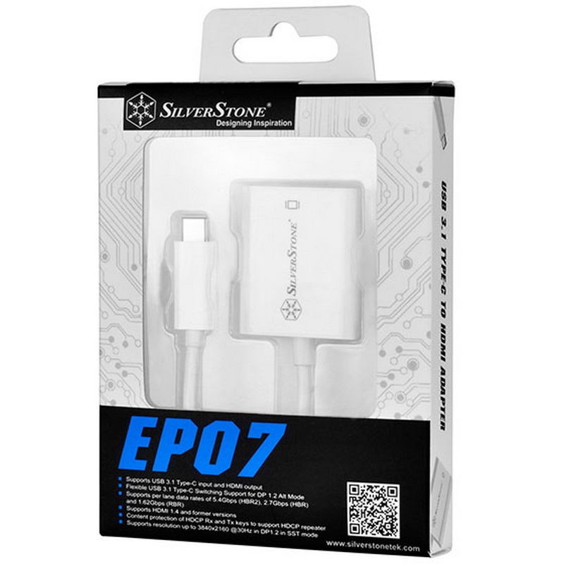 Silverstone EP07W Cable USB 3.1 Tipo-C a HDMI | PcComponentes.com