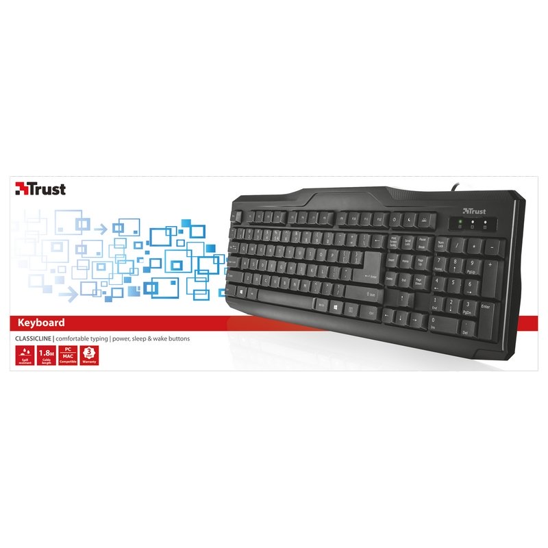 Trust Classicline Teclado (PT) | PcComponentes.pt
