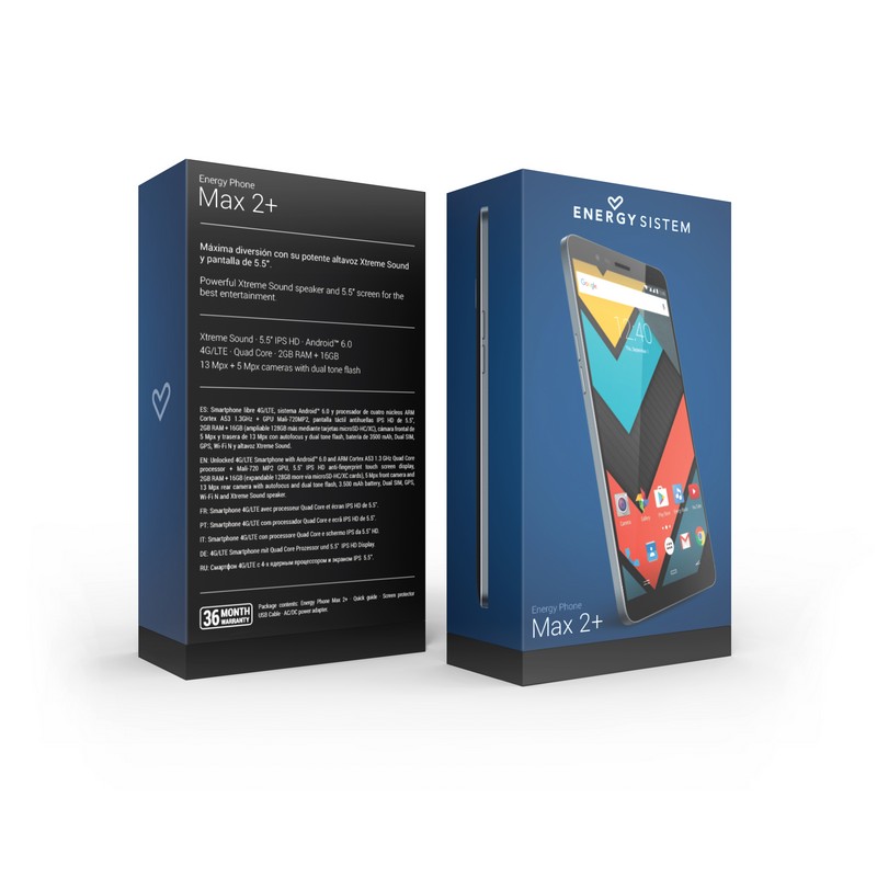 Energy Sistem Phone Max 2+ Azul Libre | PcComponentes.com
