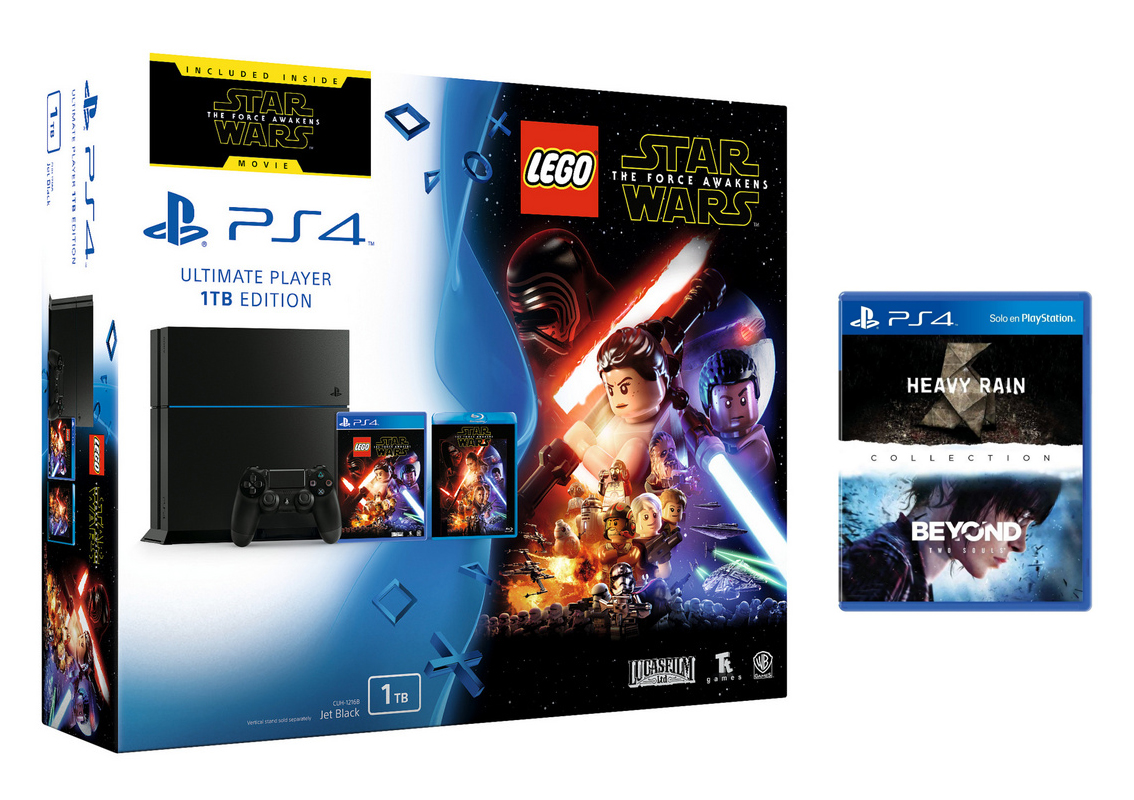 Sony PS4 PlayStation 4 1TB + Lego Star Wars + Two Souls Collection