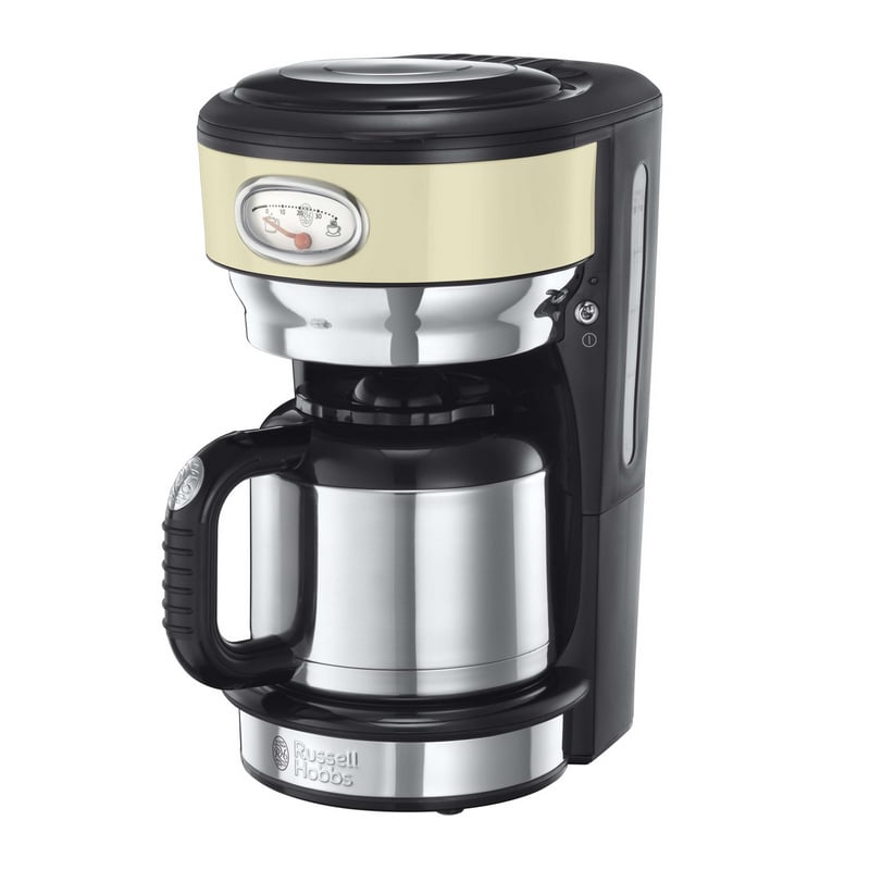 Russell Hobbs Vintage Cream Cafetera Retro con Jarra Térmica ...