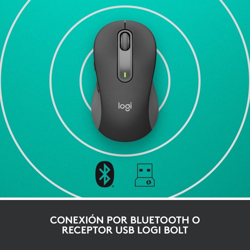 Logitech Signature M650 L Ratón Óptico Inalámbrico 2000DPI Gris ...