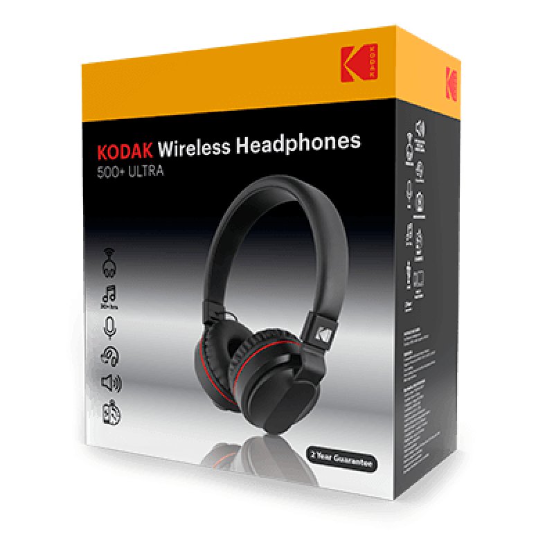 Kodak 500+ Ultra Headphones Auriculares Inalámbricos Negros ...