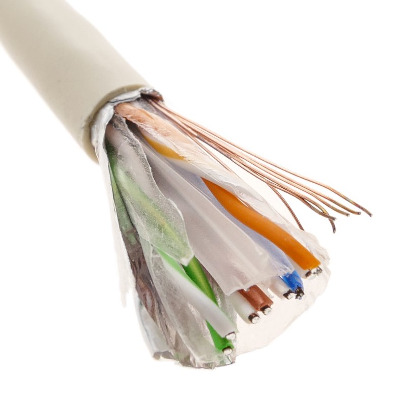 Bematik Bobina Cable De Red Rigido FTP Cat6 24AWG CCA 100m Gris ...