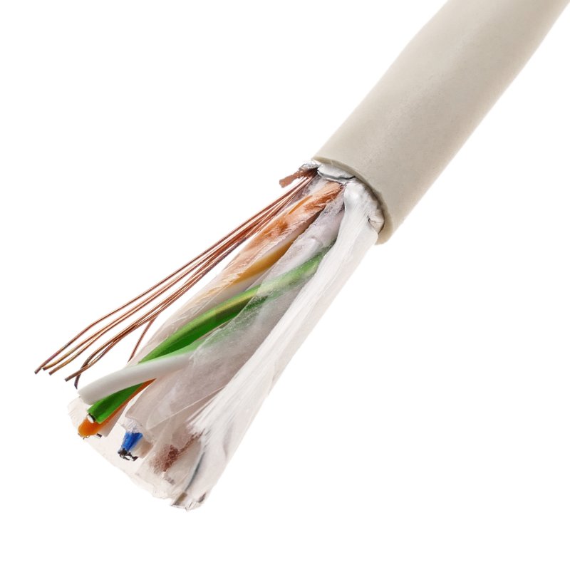 Bematik Bobina Cable De Red Rigido FTP Cat6 24AWG CCA 100m Gris ...
