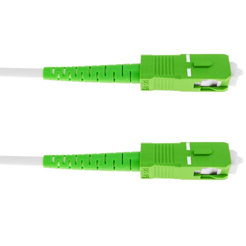 BeMatik Cable de Fibra Óptica SC/APC a SC/APC Monomodo SMF SX Simplex 9/125 Blindado OS2 15m ...