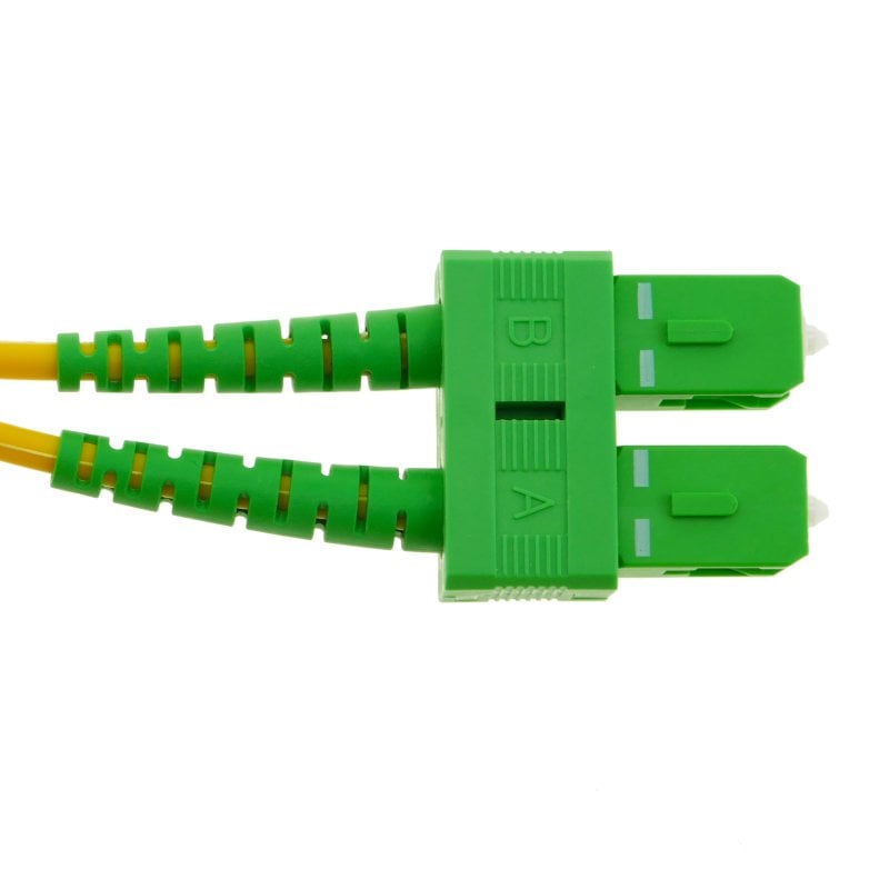 BeMatik Cable de Fibra Óptica SC/APC a SC/APC Monomodo Duplex 9/125 OS2 ...