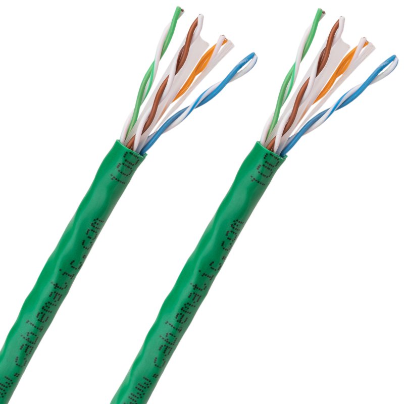 Bematik Bobina Cable UTP Rígido Cat.6 24AWG CCA 100m Verde ...