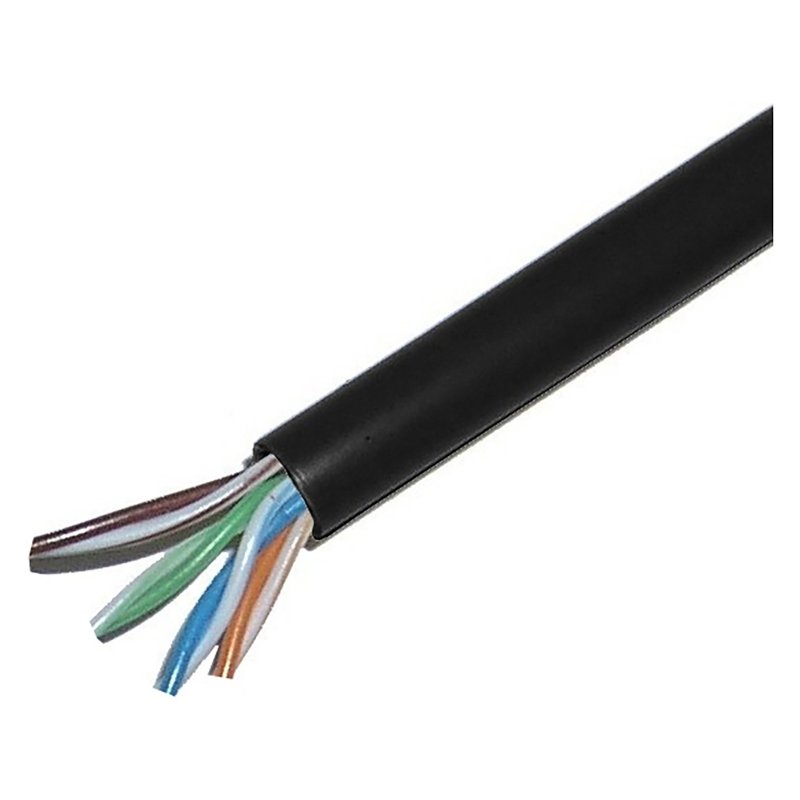 Bematik Bobina Cable UTP Rígido Cat.5e 24AWG CCA 100m Negro ...