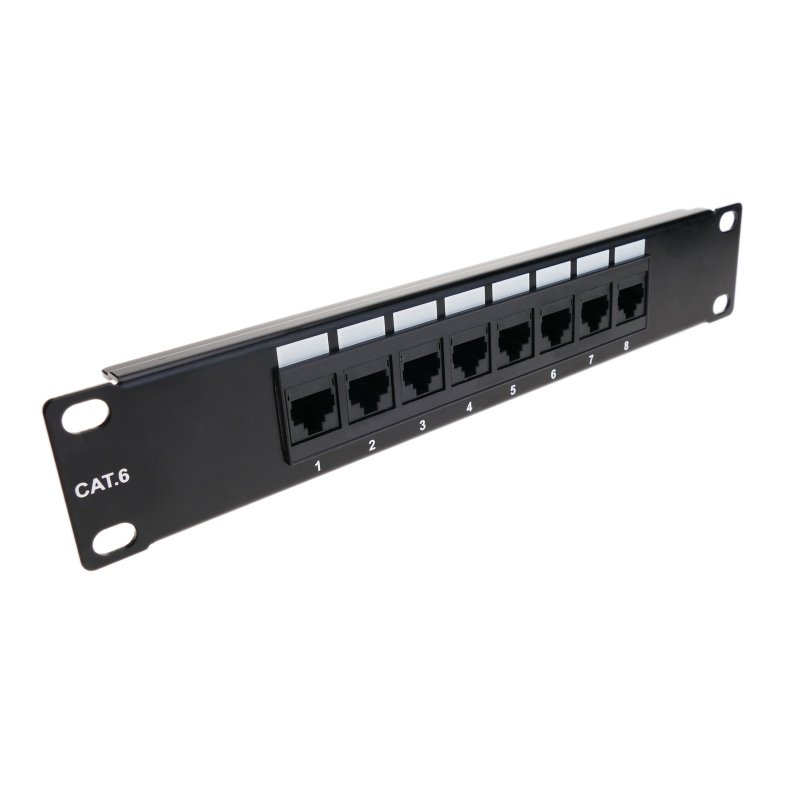 RackMatic Patch Panel 10" 1U 8 portas RJ45 Cat.6 UTP | PcComponentes.pt