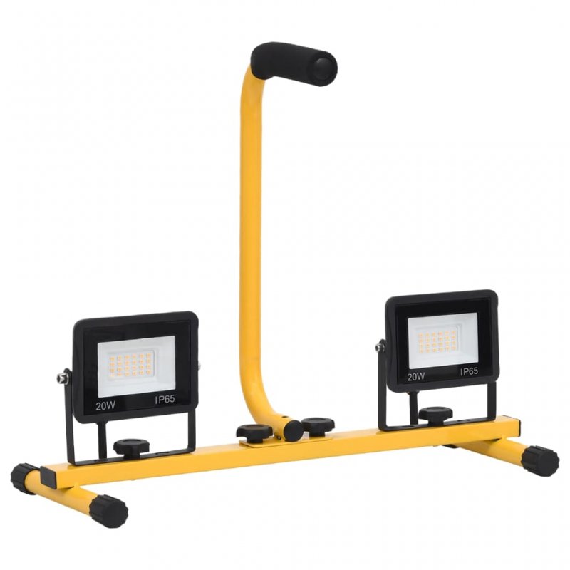 vidaXL Foco LED con asa 2x20 W blanco frío | PcComponentes.com