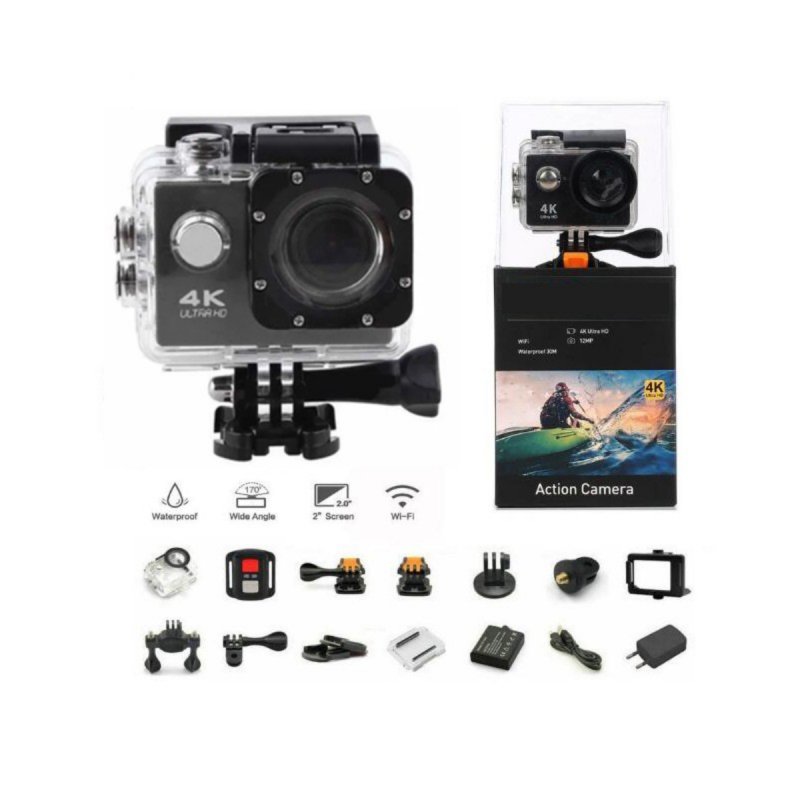 Smartek Cam-200B Cámara Deportiva 4K Wifi Negra | PcComponentes.com