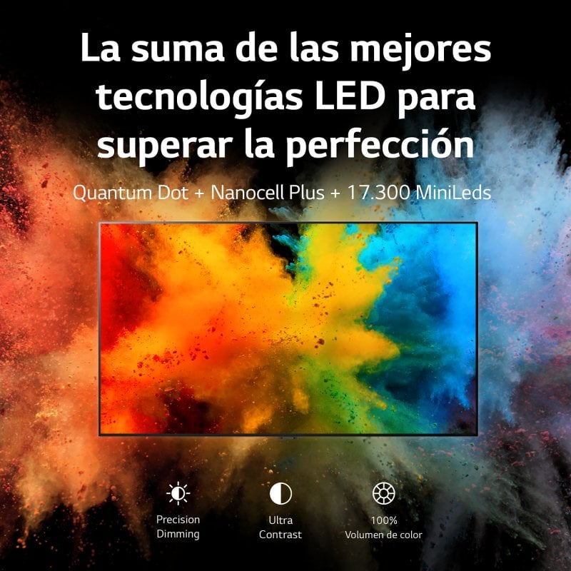 LG 75QNED966QA 75" QNED Mini LED 8K HDR10 Pro | PcComponentes.com