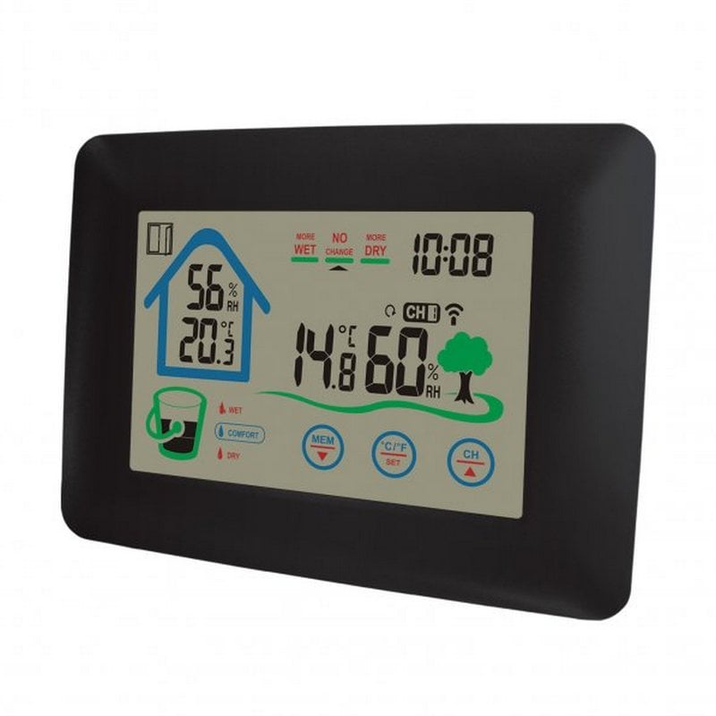 Denver WS-520 Estación Meteorológica con Reloj Negro | PcComponentes.com