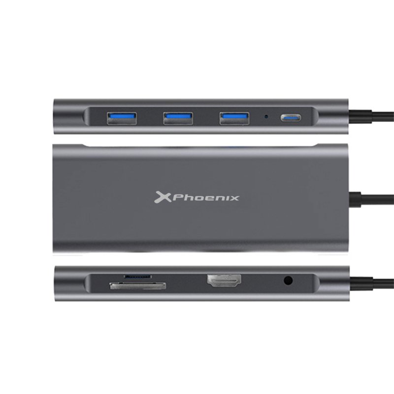 Phoenix Adaptador Hub USB-C PD Multipuerto 9 en 1 | PcComponentes.com