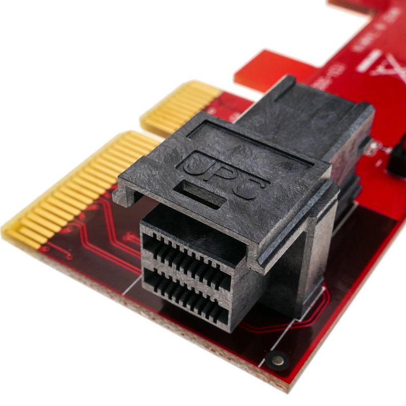 BeMatik Placa PCIE Mini SAS HD 36 Pin 4X para U.2 PCIE NVMe SSD ...