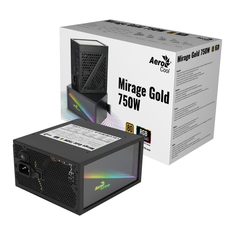 Aerocool Mirage Gold 750W 80 Plus Gold Modular | PcComponentes.pt