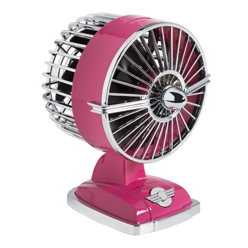 Ikohs Retro Jet Fan Mini Ventilador Sobremesa 1.5W Rojo | PcComponentes.com