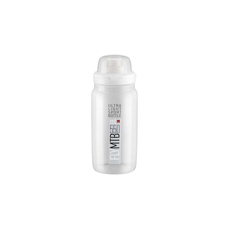 Elite Bidon Fly Mtb Transparente Logo Gris 550 Ml | PcComponentes.pt