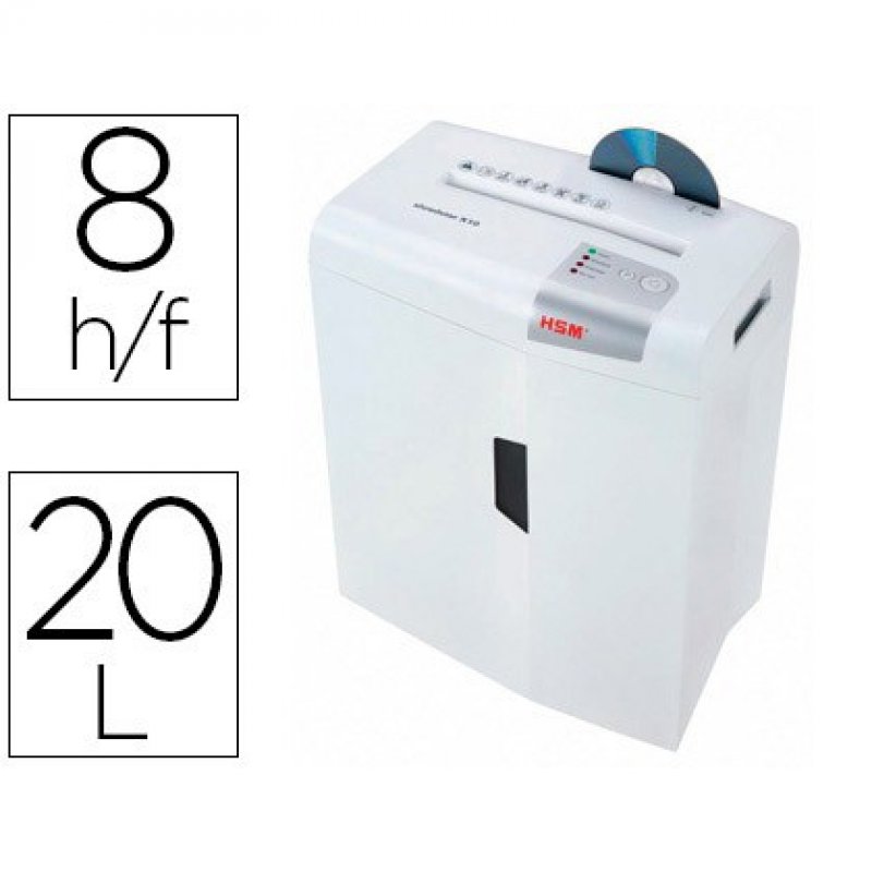 Hsm Shredstar X10 Destructora De Documentos Capacidad De Corte 10h En ...