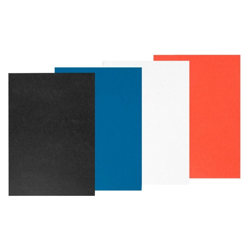 Couverture de Reliure Q-connect Carton Din A4 Simili Cuir Blanc Boîte ...