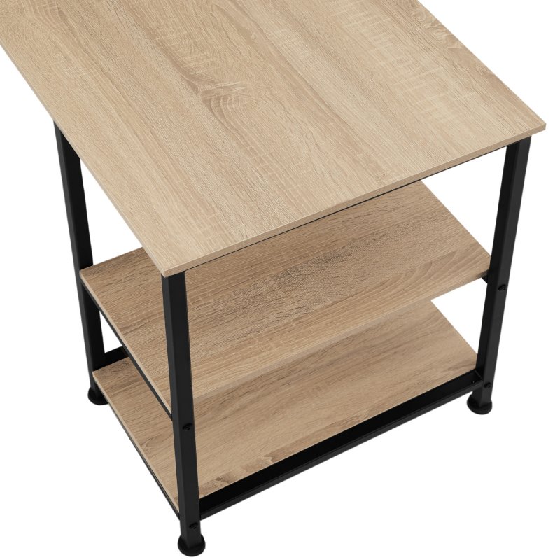 Tectake Hamilton Escritorio Madera Industrial Clara | PcComponentes.com