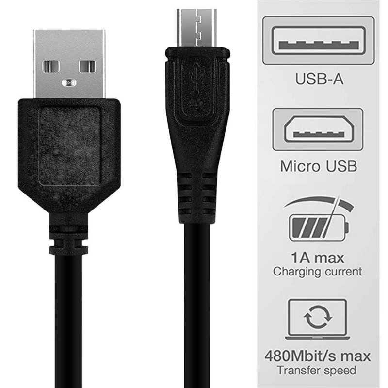 OcioDual Cable USB a Micro USB 2.0 Macho/Macho 70cm Negro ...