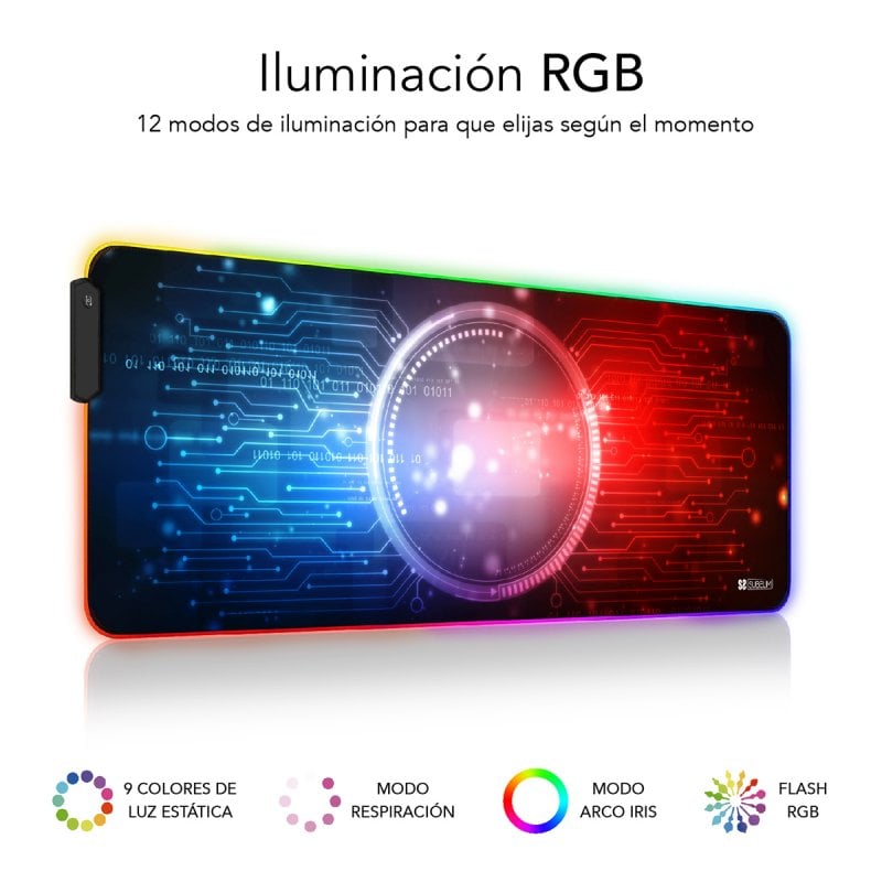 Subblim Chip XL RGB Tapete Gaming Extended | PcComponentes.pt