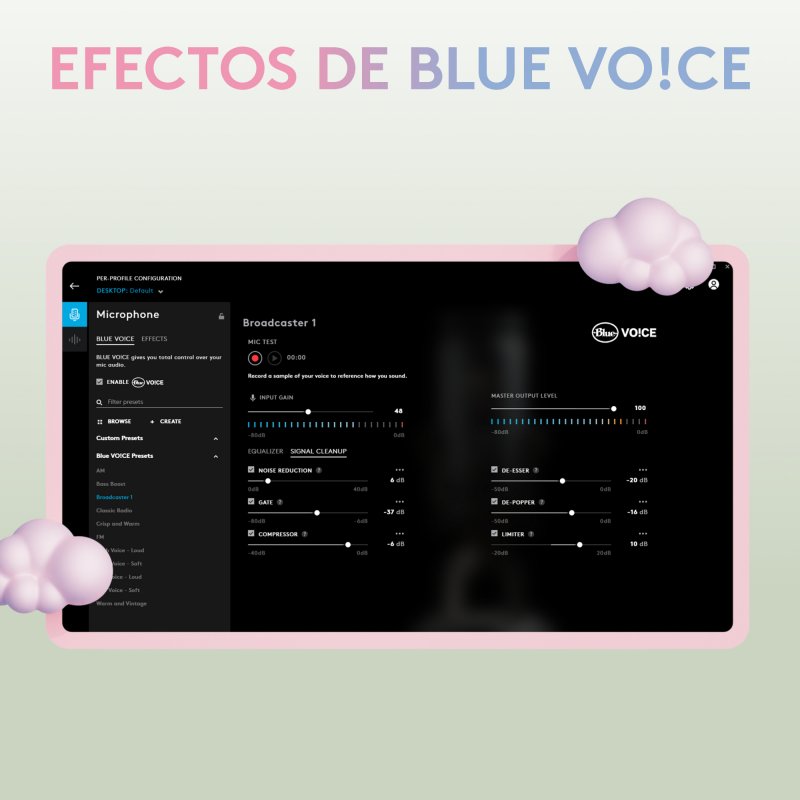 Blue Mic Yeti para The Aurora Collection Micrófono USB Multipatrón ...