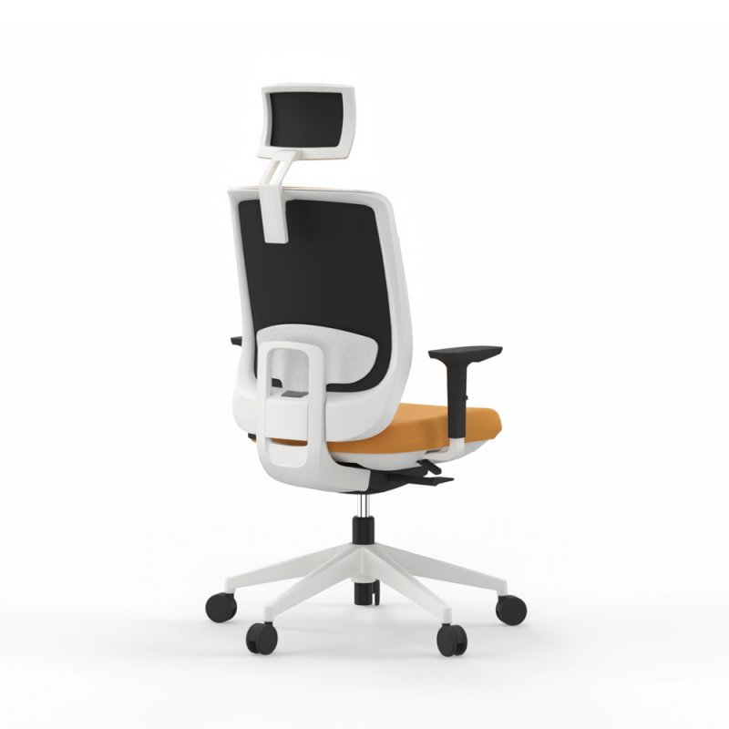 Actiu Trim Chaise de Bureau Professionnelle Jaune/Blanc | PcComponentes.fr