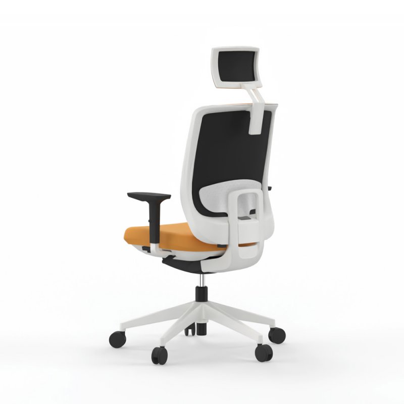 Actiu Trim Chaise de Bureau Professionnelle Jaune/Blanc | PcComponentes.fr