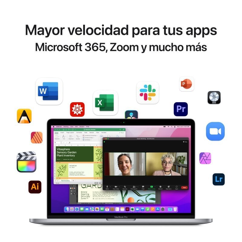 Apple Macbook Pro Apple M2/16GB/512GB SSD/GPU Deca Core/13.3" Gris ...