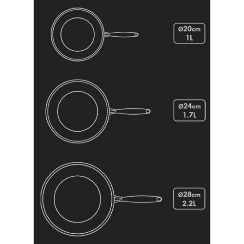Sartén Foodie Pan 24 cm Full Inducction. Apta Para Horno ...