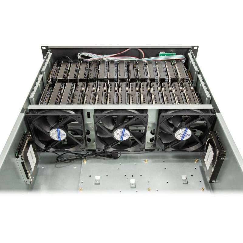 Inter-Tech 4F28 Mining-Rack Caja Rack ATX USB Sin Fuente ...