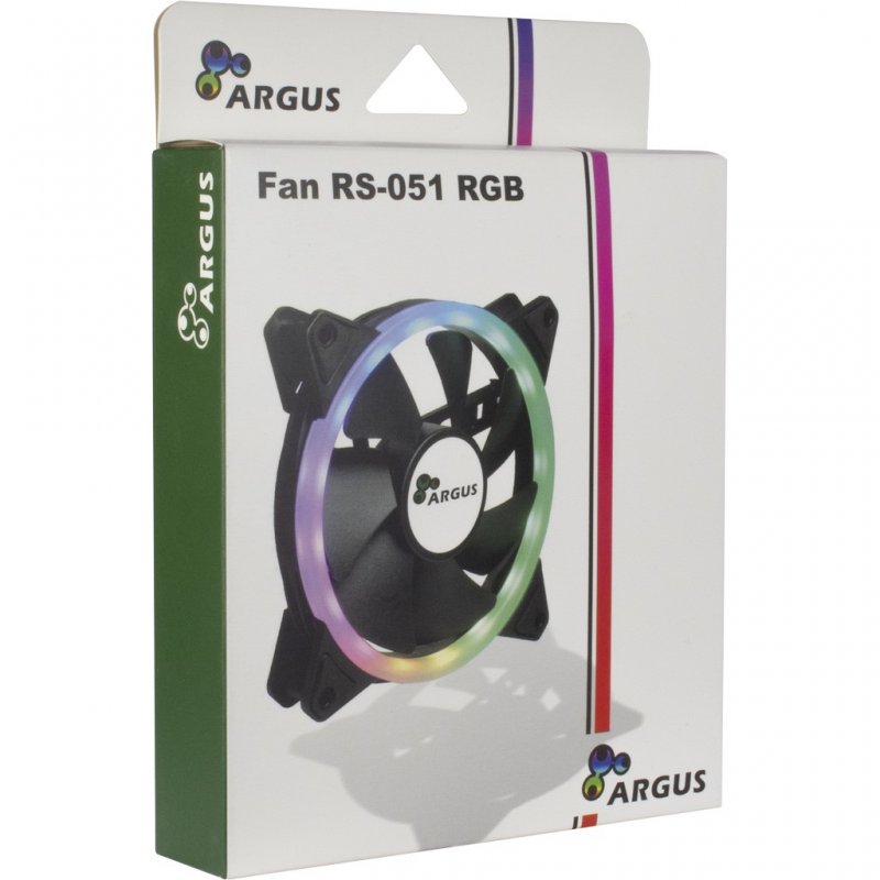 Inter-Tech Argus RS-051 RGB Ventilador 120mm Negro | PcComponentes.com