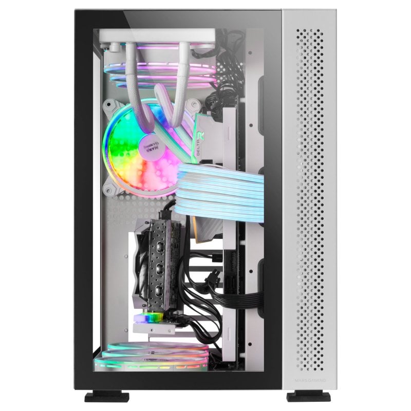 Mars Gaming MCV2 Cristal Templado USB 3.0 Blanca | PcComponentes.com