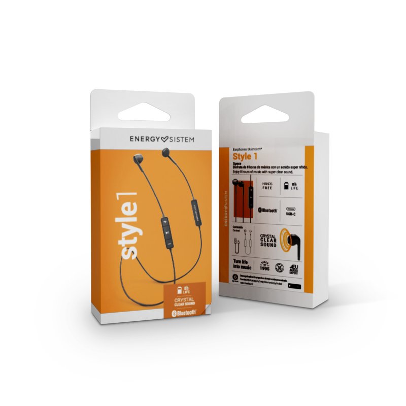 Energy Sistem Earphones Style 1 Auriculares Deportivos Bluetooth Negros ...