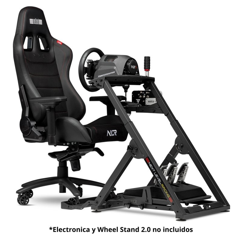Next Level Racing ProGaming Chair Black Leather & Suede Edition Silla ...
