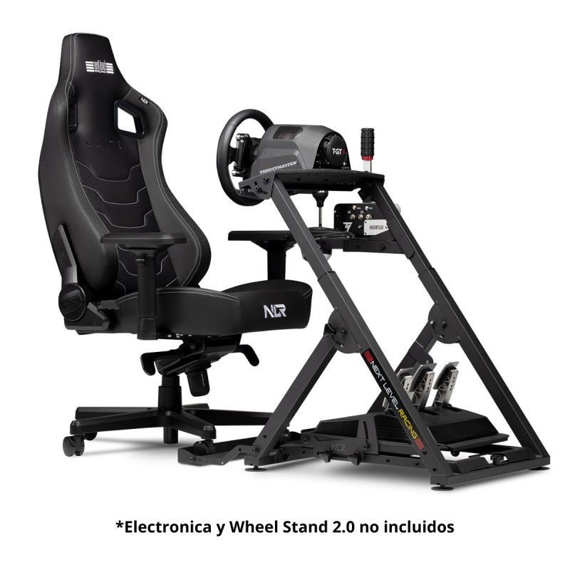 Next Level Racing Elite Chair Black Leather Edition Silla Gaming Cuero ...