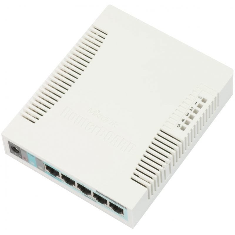 MikroTik RB260GS Switch 5 Puertos Gigabit 1 Puerto PoE | PcComponentes.com