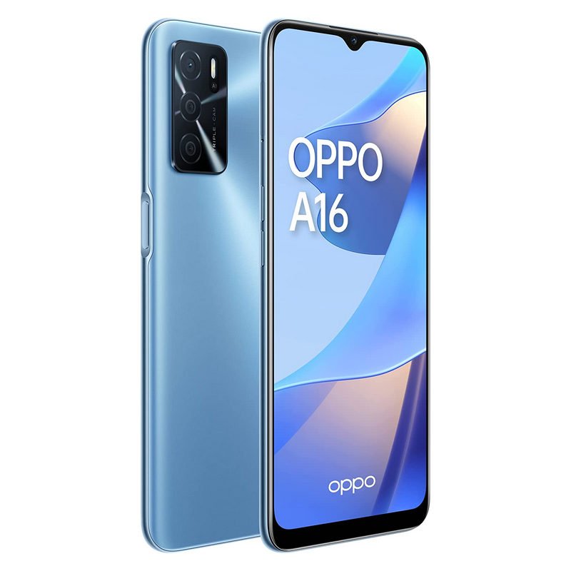 OPPO A16 3/32GB Azul Libre + Cable USB 3.1 Type-C | PcComponentes.com