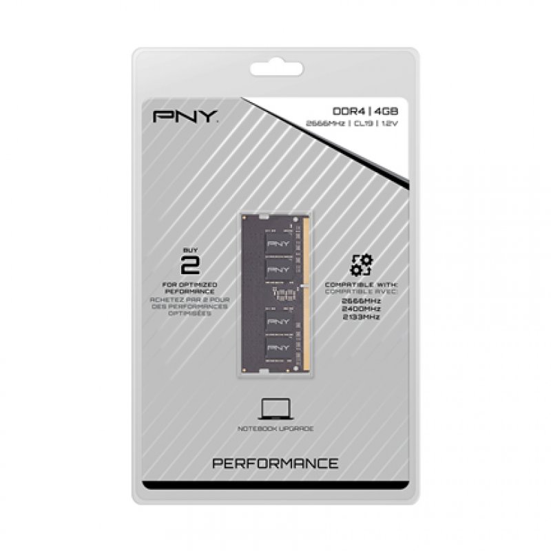 PNY MN4GSD42666 SO-DIMM DDR4 2666 MHz 4GB CL19 | PcComponentes.com