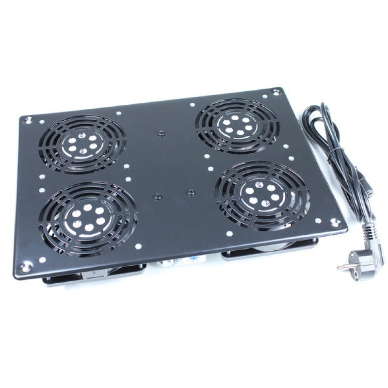 Kimex Tapa Superior 4 Ventiladores para Armario Rack 19" con Termostato ...
