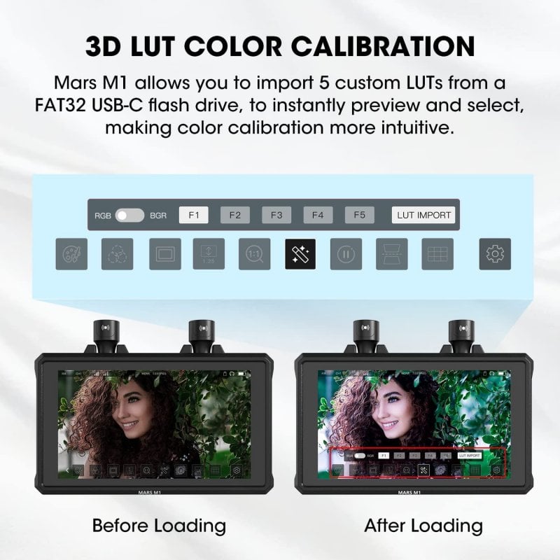 Hollyland MARS M1 Monitor de Campo de Cámara 4K Transmisión de Vídeo ...