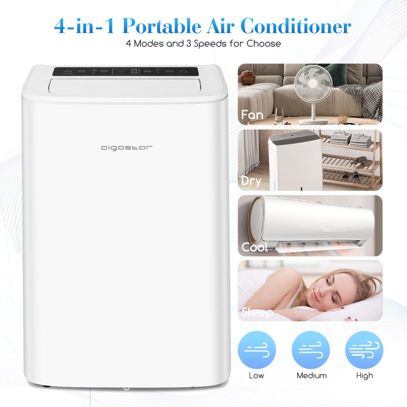 Aigostar Iceberg Smart Aire Acondicionado Portátil 1337W ...