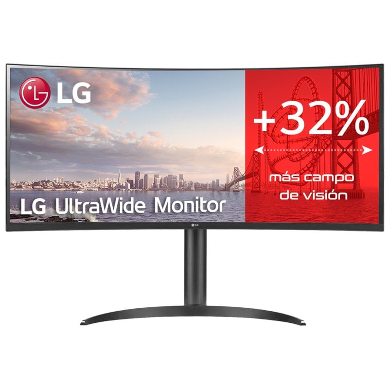LG 34WQ75C-B 34" LED IPS UWQHD Curvo USB-C/RJ-45 | PcComponentes.pt