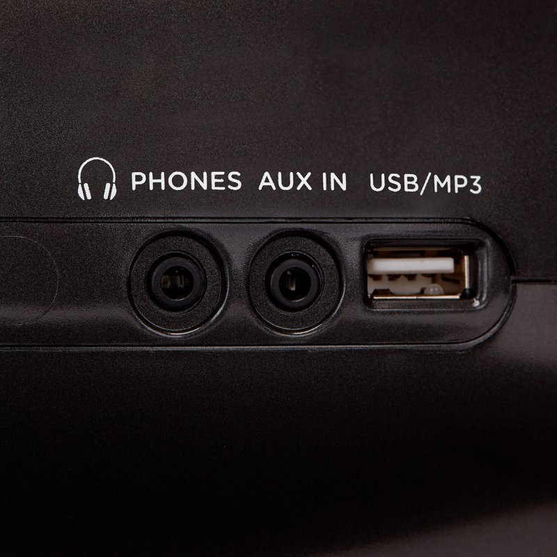 Aiwa Boombox BBTC-660DABBK Lecteur CD Bluetooth/USB/MP3/Cassettes Gris ...