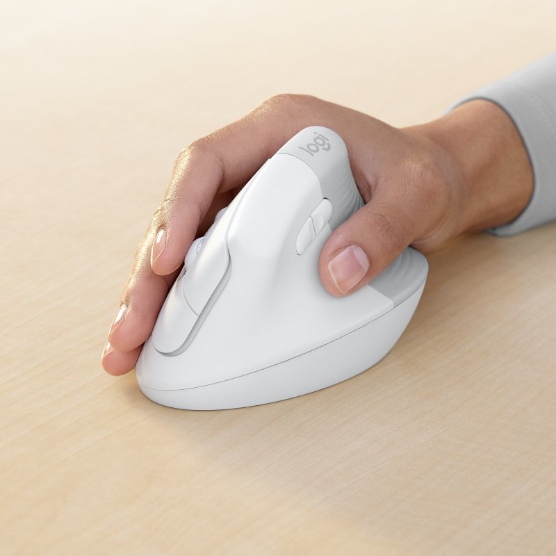 Logitech Lift for Business Ratón Ergonómico Bluetooth 4000 DPI Blanco ...