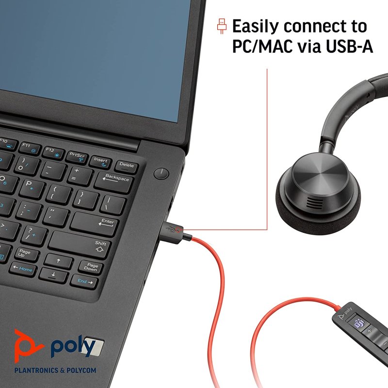 Casque mono Poly Blackwire 3310 | PcComponentes.fr